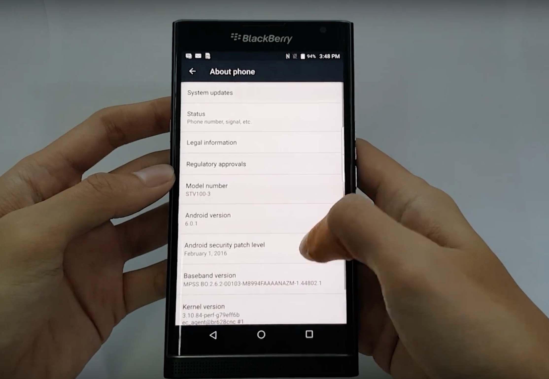 Blackberry PRIV mit Android 6.0 Marshmallow im Video aufgetaucht ...